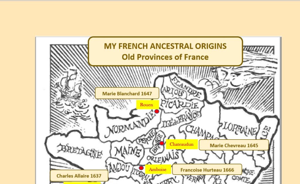 France Ancestral Origins Maps Image - Ancestral Family Footprints